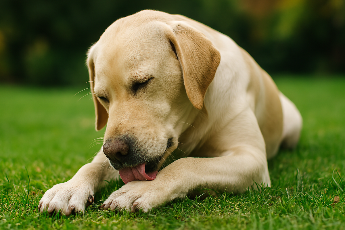 Luxus Hund Leckt Standig Seine Vorderbeine Fotos